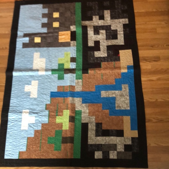 Bedding | Minecraft Quilt Custom Made | Poshmark